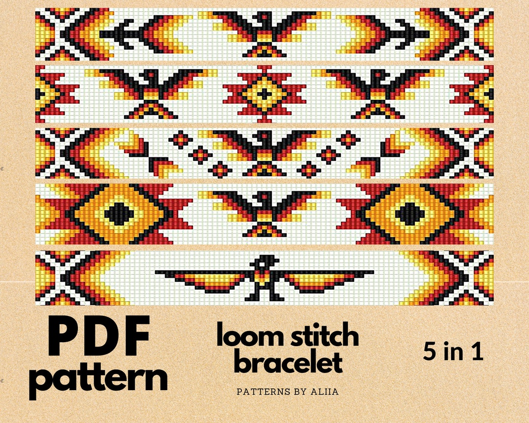 Thunderbird Pattern, Native Bead Loom, Native Beadwork, Miyuki Pattern ...