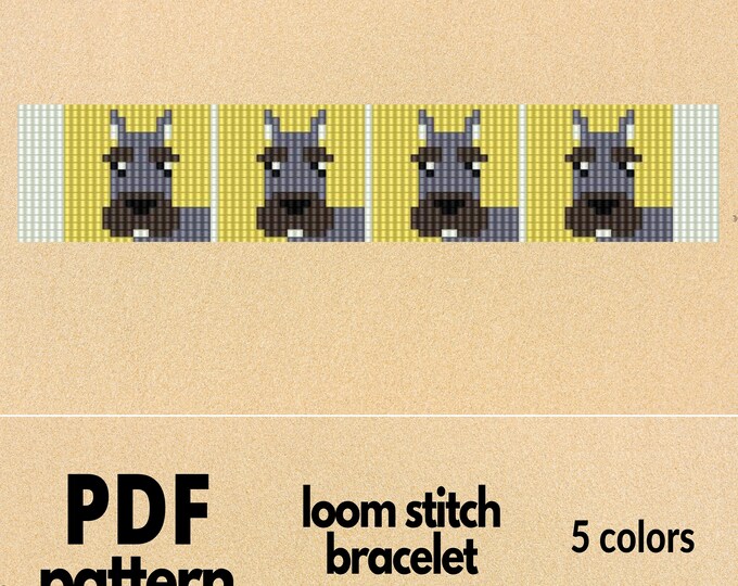 Lazy Panda Bead Pattern, Pdf Pattern, Seed Bead Pattern, Wild Pattern ...