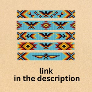 Thunderbird Bracelet Pattern: Loom Stitch (PDF Pattern) | 2 in 1 - Etsy