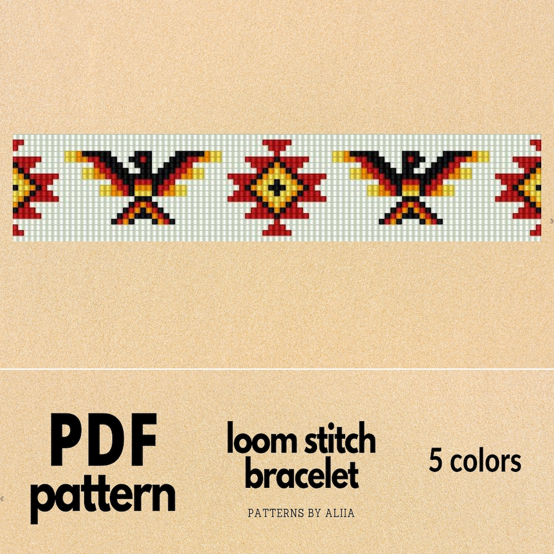 Thunderbird Pattern, Native Bead Loom, Native Beadwork, Miyuki Pattern ...