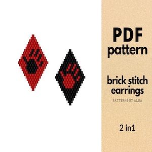 Mmiw, Silenced, Brick Stitch Earrings Pattern, Brick Stitch Pattern ...