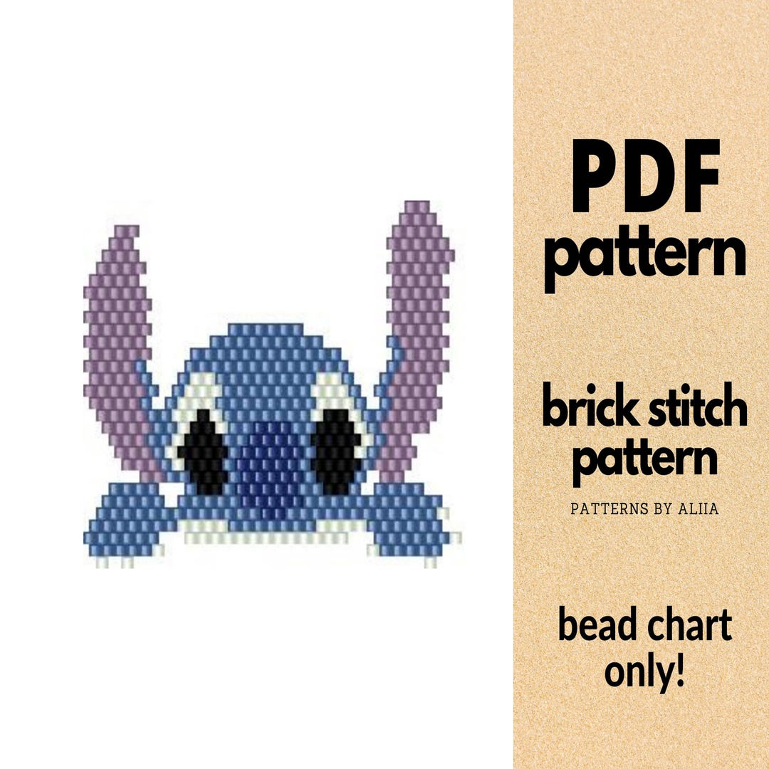 Stitch Alien Diagram: Brick Stitch (PDF Pattern) - Etsy