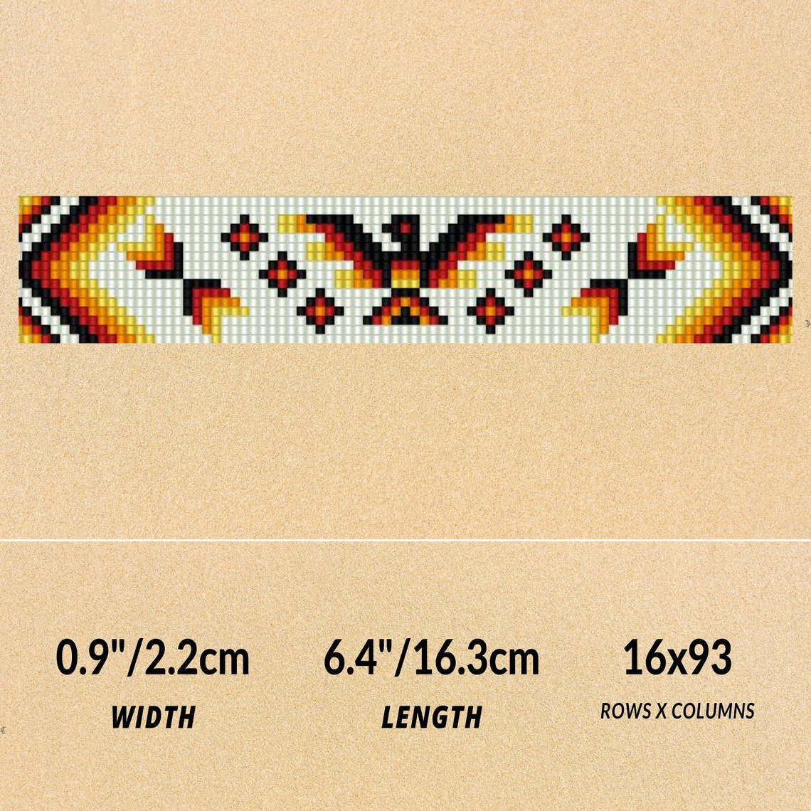 Thunderbird Pattern, Native Bead Loom, Native Beadwork, Miyuki Pattern ...