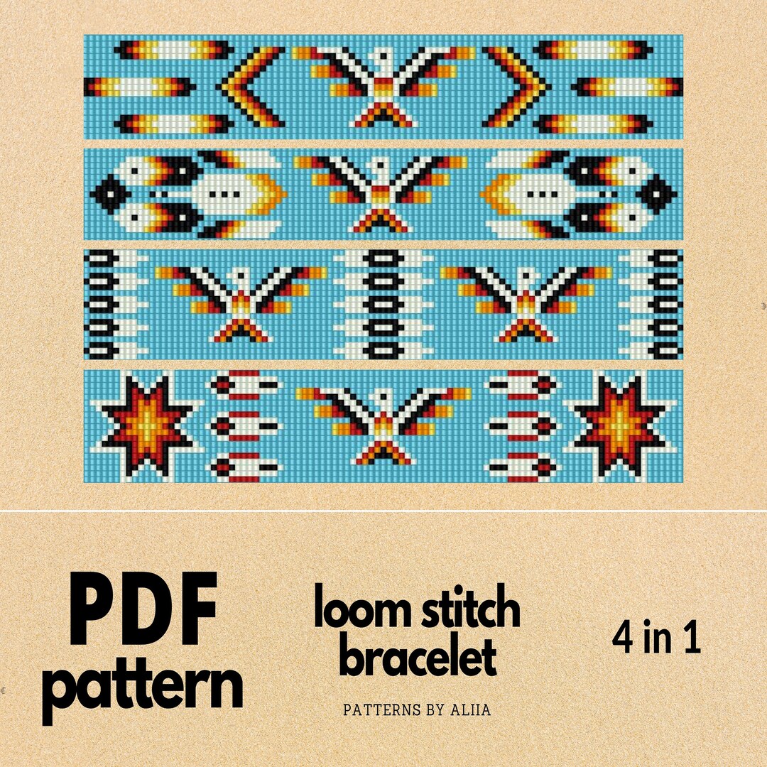Thunderbird Pattern, Native Bead Loom, Native Beadwork, Miyuki Pattern ...