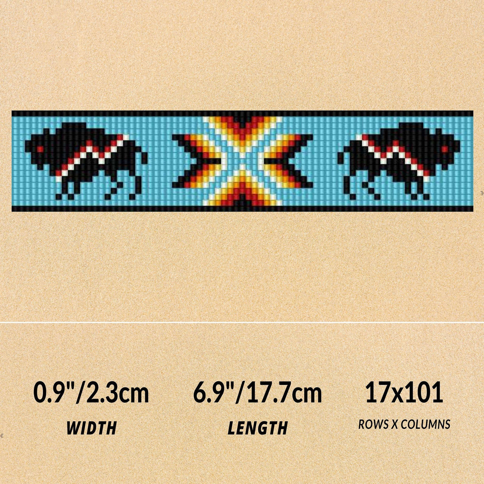 Totem Native Bead Patterns, Turquoise Indian Patterns, Seed Bead Loom ...