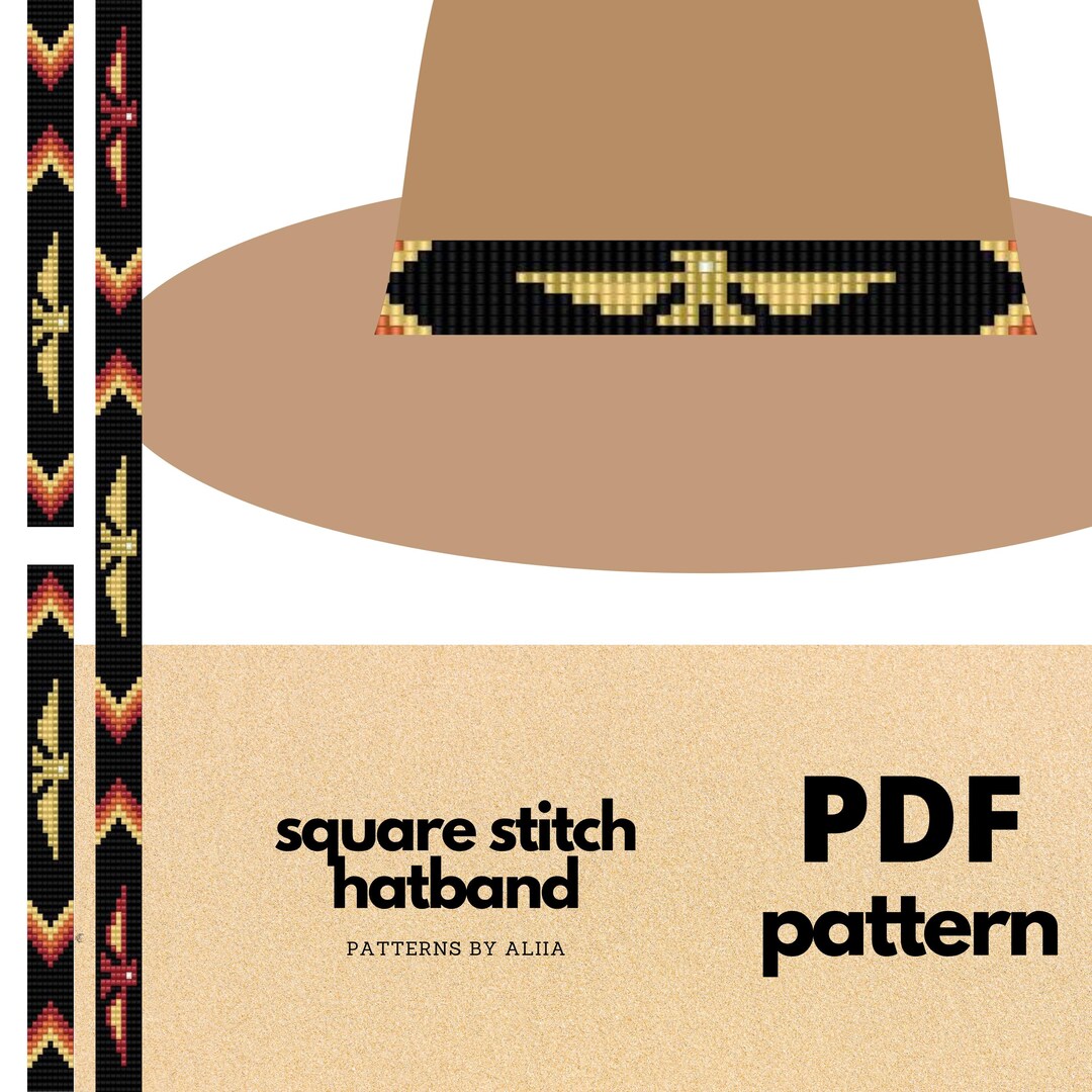 Thunderbird Pattern, Beaded Hat Band Pattern, Beaded Hatband Patterns ...