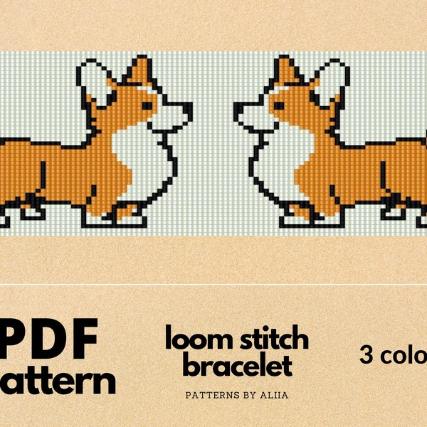 Corgi Beaded Pattern - Etsy