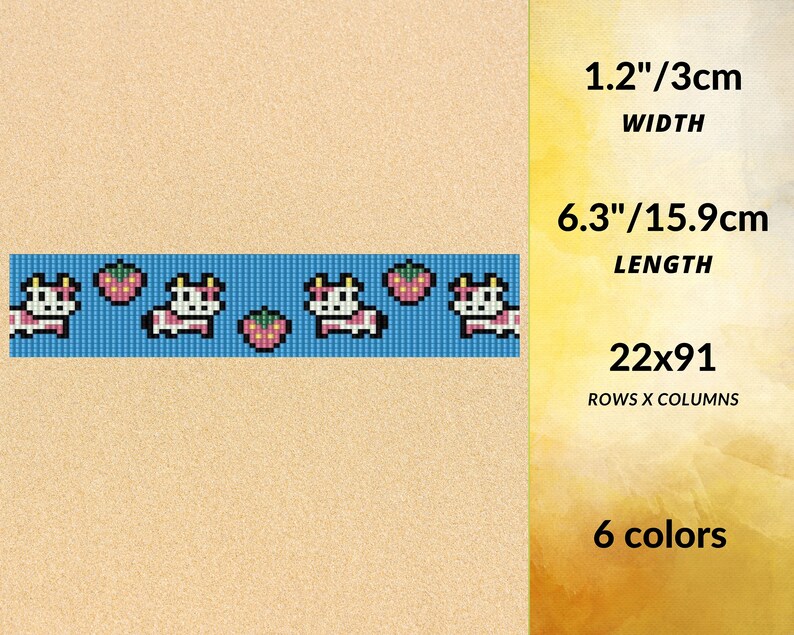Fruits and Cow Seed Bead Loom Patterns Bead Loom Patterns - Etsy Australia