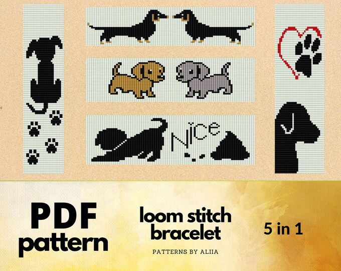 Stars Bracelet Bead Loom Stitch Pattern - Etsy