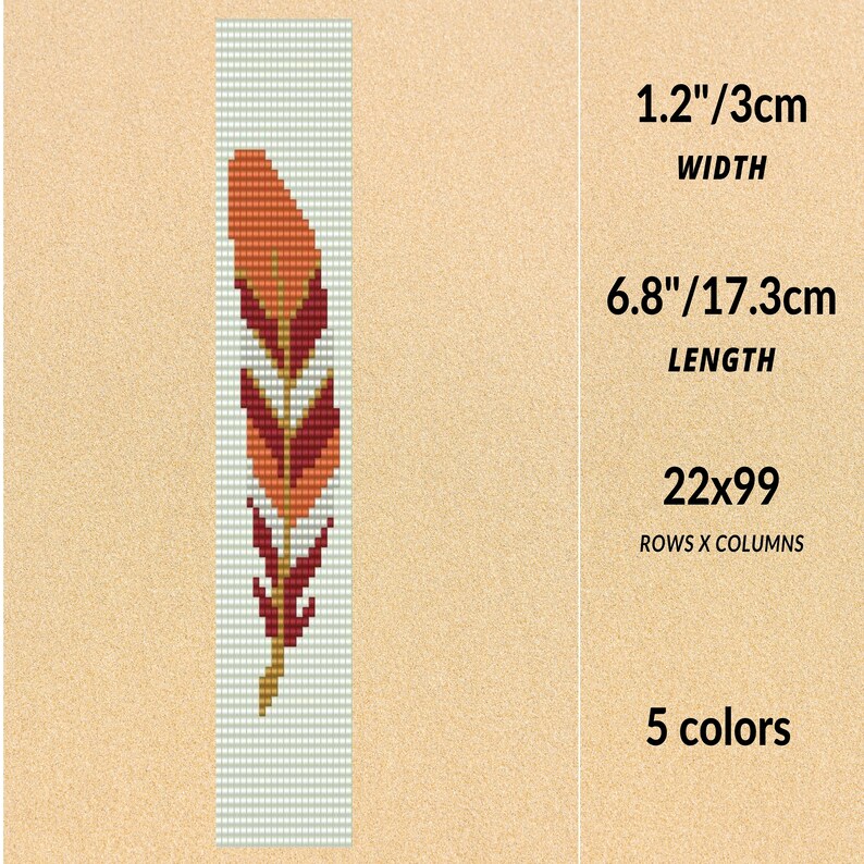 Feather Bead Pattern, Dazzling Feather, Navajo Pattern, Miyuki Pattern ...