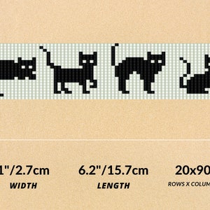 Cat Bead Pattern Miyuki Pattern Beadweaving Tutorial Size - Etsy