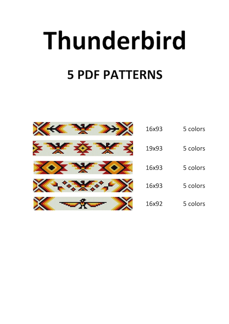 Thunderbird Pattern, Native Bead Loom, Native Beadwork, Miyuki Pattern ...