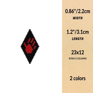 Mmiw, Silenced, Brick Stitch Earrings Pattern, Brick Stitch Pattern ...