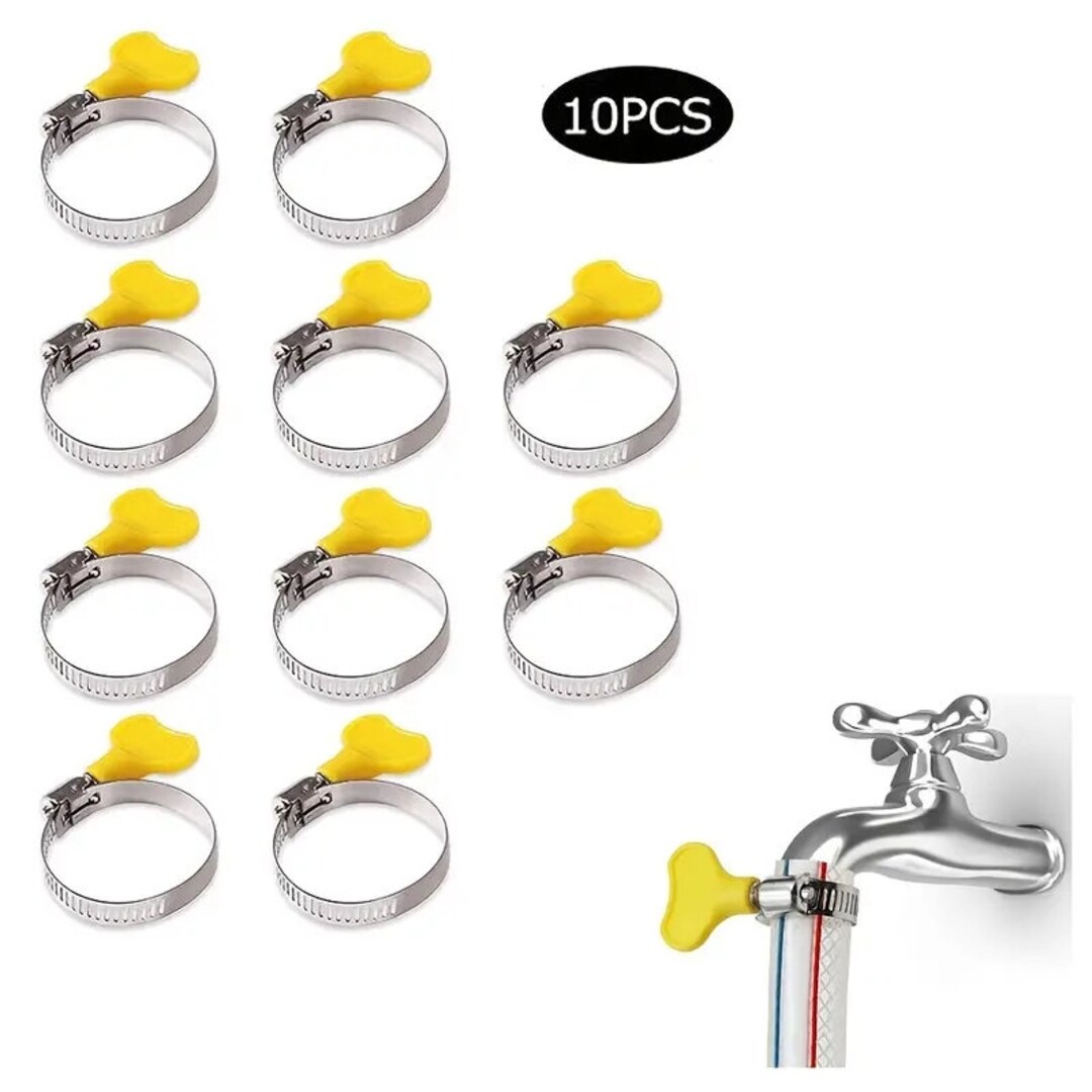 10 Pcs Hose Clamp Key-type Adjustable Stainless Steel - Etsy