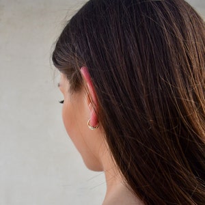 10mm 14K & 9K Solid Gold Moon Daith Ring, 16 Gauge / 1,2mm Daith Hoop ...