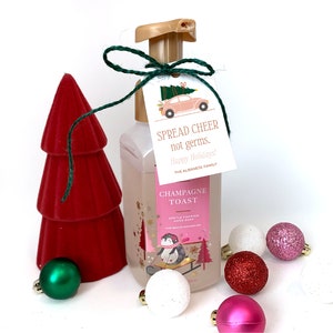 Christmas Personalized Gift Tags, Soap Gift Tag, Spread Love Not Germs ...