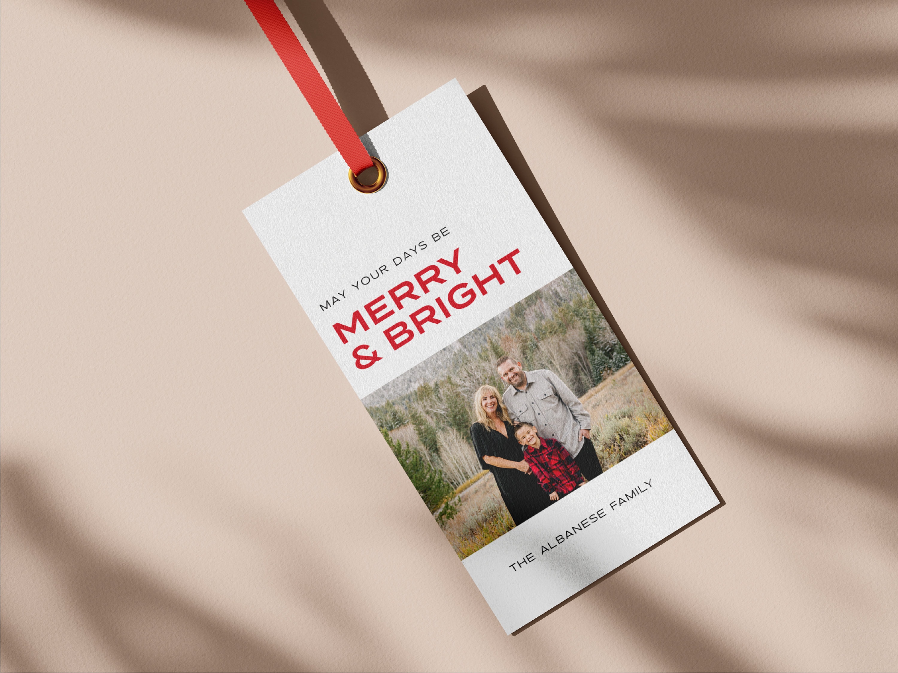 Printable Gift Tag | Holiday Tag | Photo Gift Tag | Personalized Photo ...