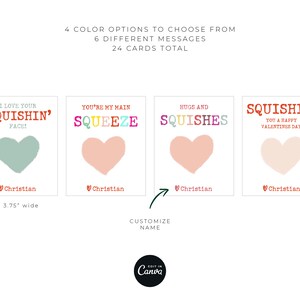 Valentine's Day Squishy Cards | Non Candy Valentine | Instant Download ...