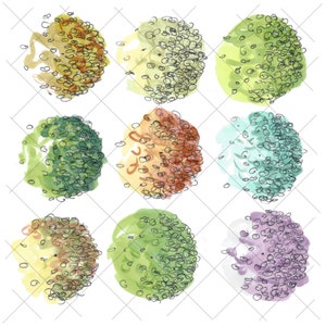 Landscape Graphics - Plan View Trees - Marker - Tree 014 - Etsy