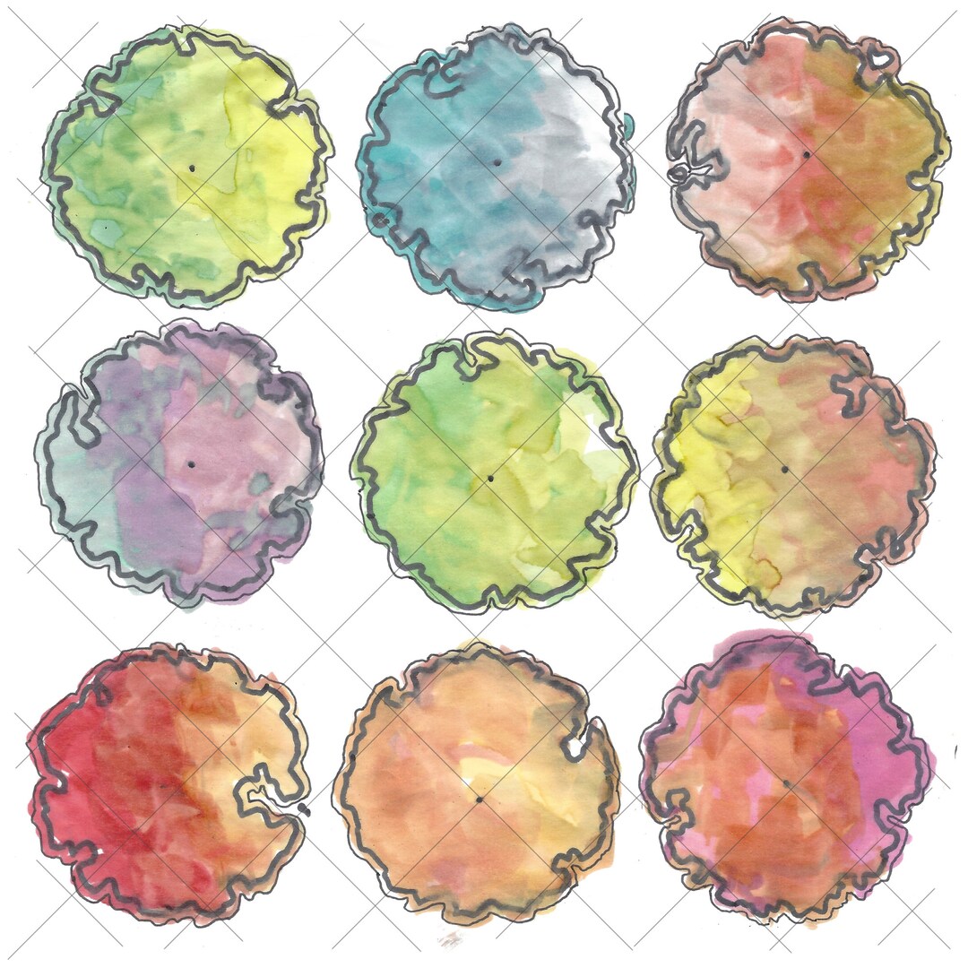 Landscape Graphics - Plan View Trees - Marker - Tree 006 - Etsy