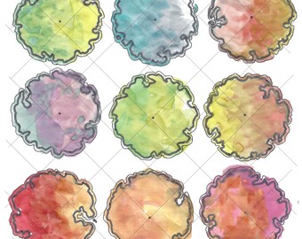 Landscape Graphics - Plan View Trees - Marker - Tree 001 - Etsy