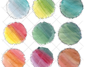 Landscape Graphics Plan View Trees Watercolor Tree 007 - Etsy