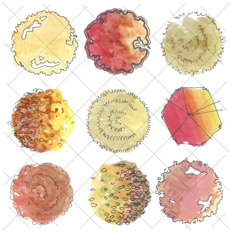 Landscape Graphics Plan View Trees Marker Fall Variety - Etsy