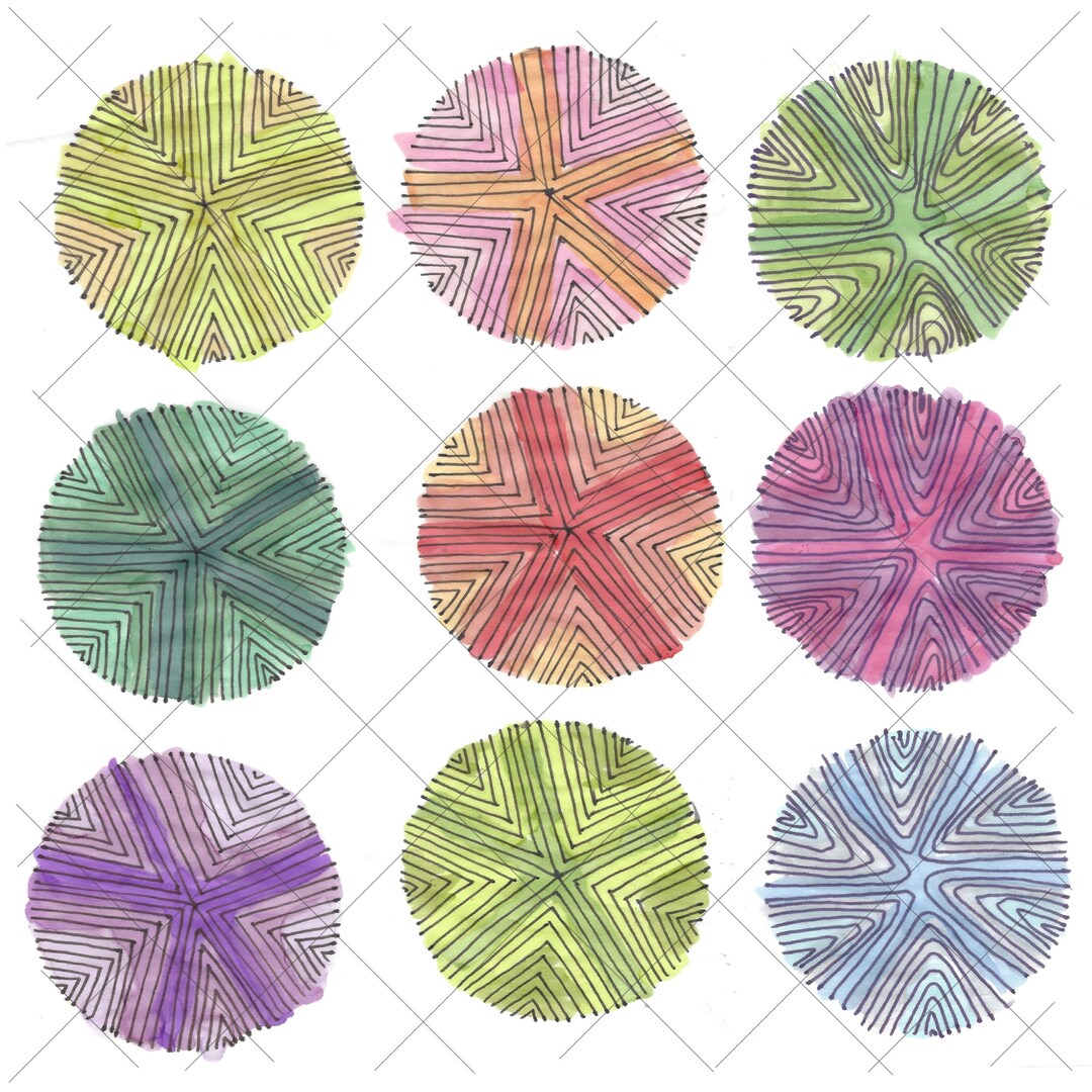 Landscape Graphics - Plan View Trees - Marker - Tree 012 - Etsy