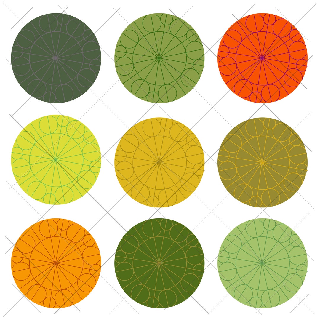 Landscape Graphics - Plan View Trees - Digital - Tree_110 - Etsy