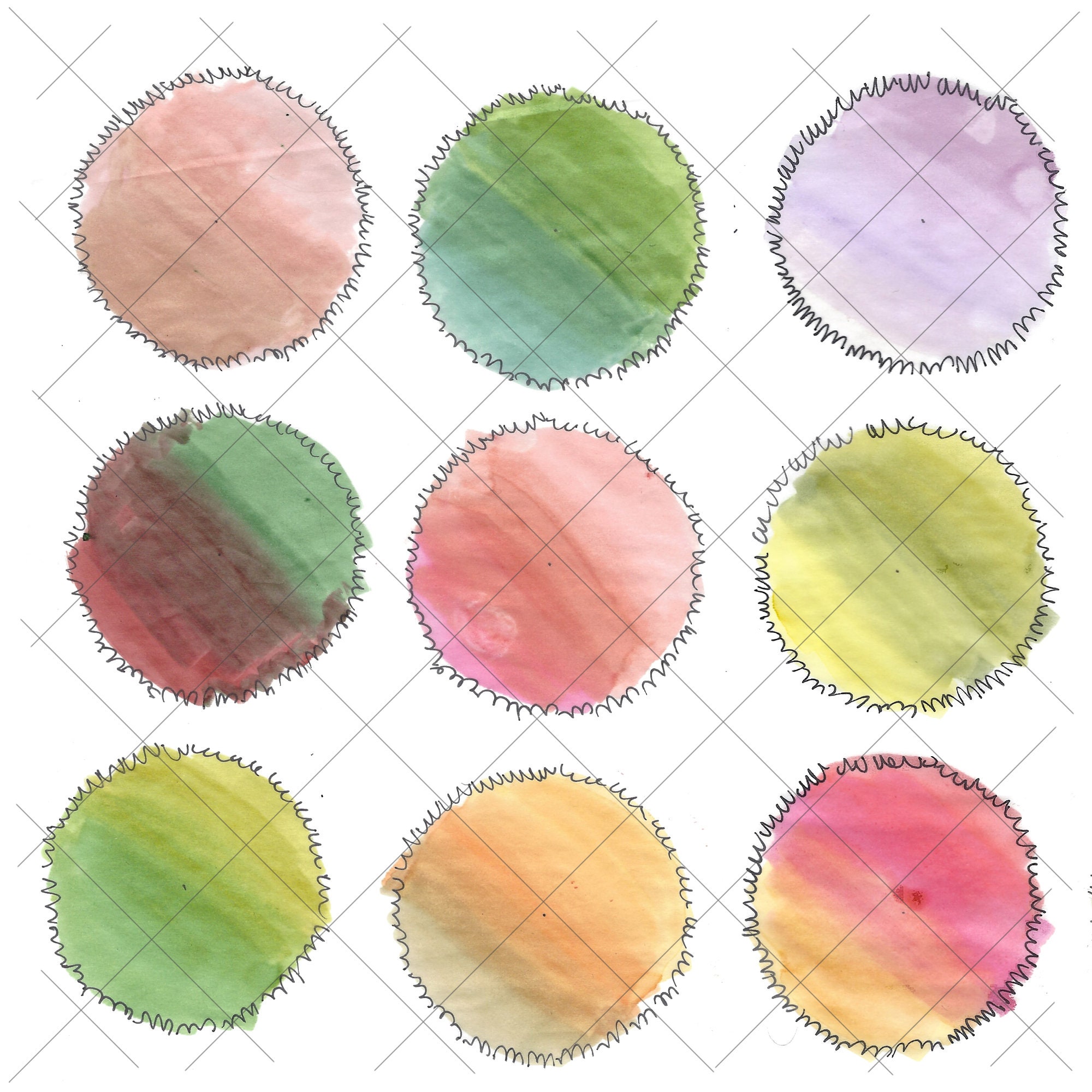 Landscape Graphics - Plan View Trees - Marker - Tree 016 - Etsy