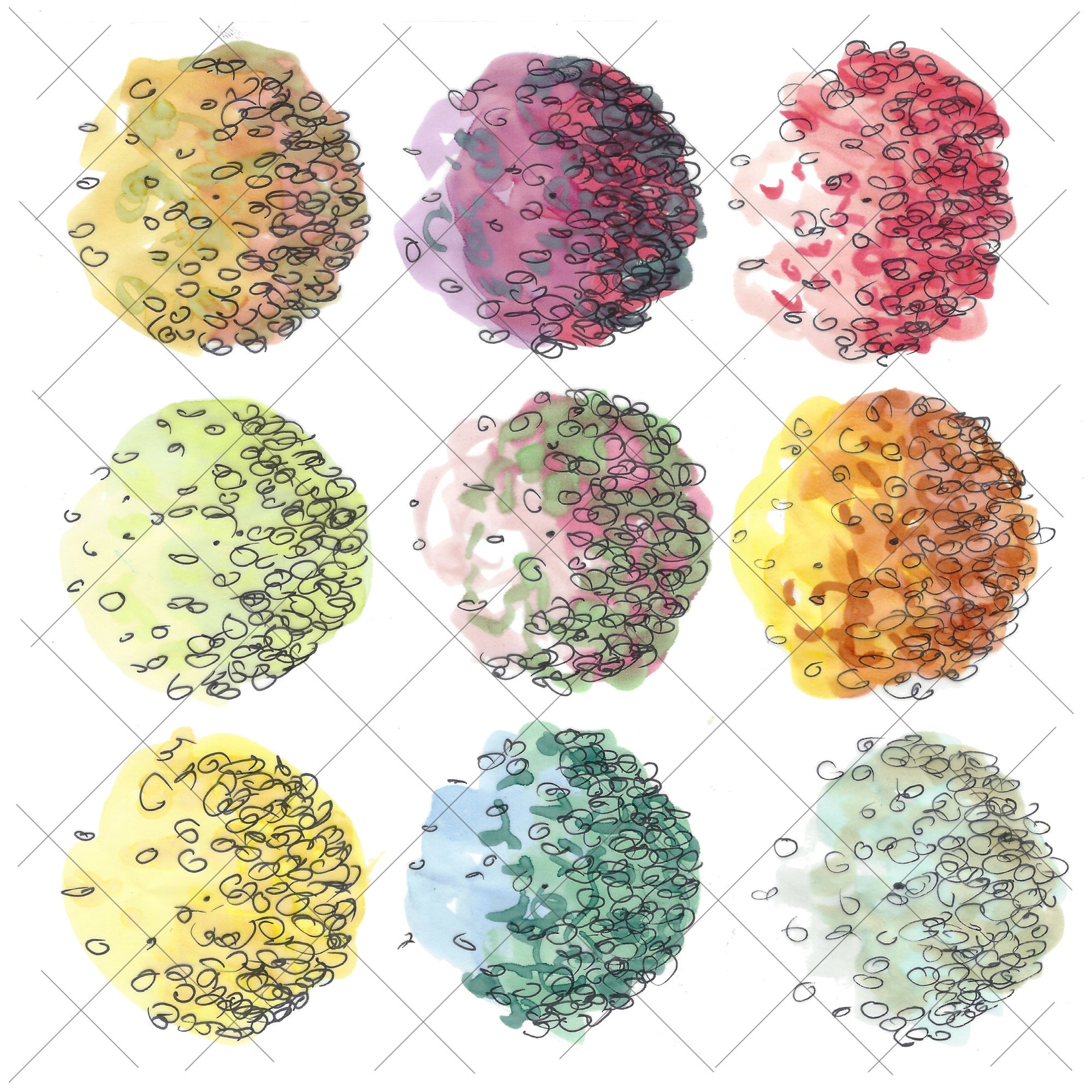 Landscape Graphics - Plan View Trees - Marker - Tree 014 - Etsy