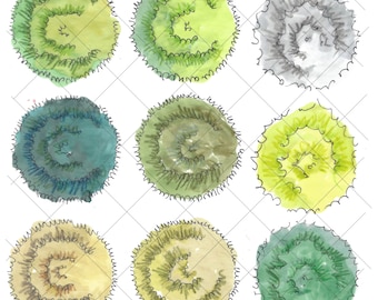 Landscape Graphics - Plan View Trees - Marker Pencil - Tree 001 - Etsy