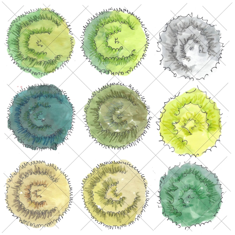 Landscape Graphics - Plan View Trees - Marker Pencil - Tree 004 - Etsy