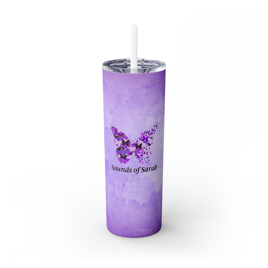 Sounds of Sarah Skinny Tumbler With Straw, 20oz - Etsy