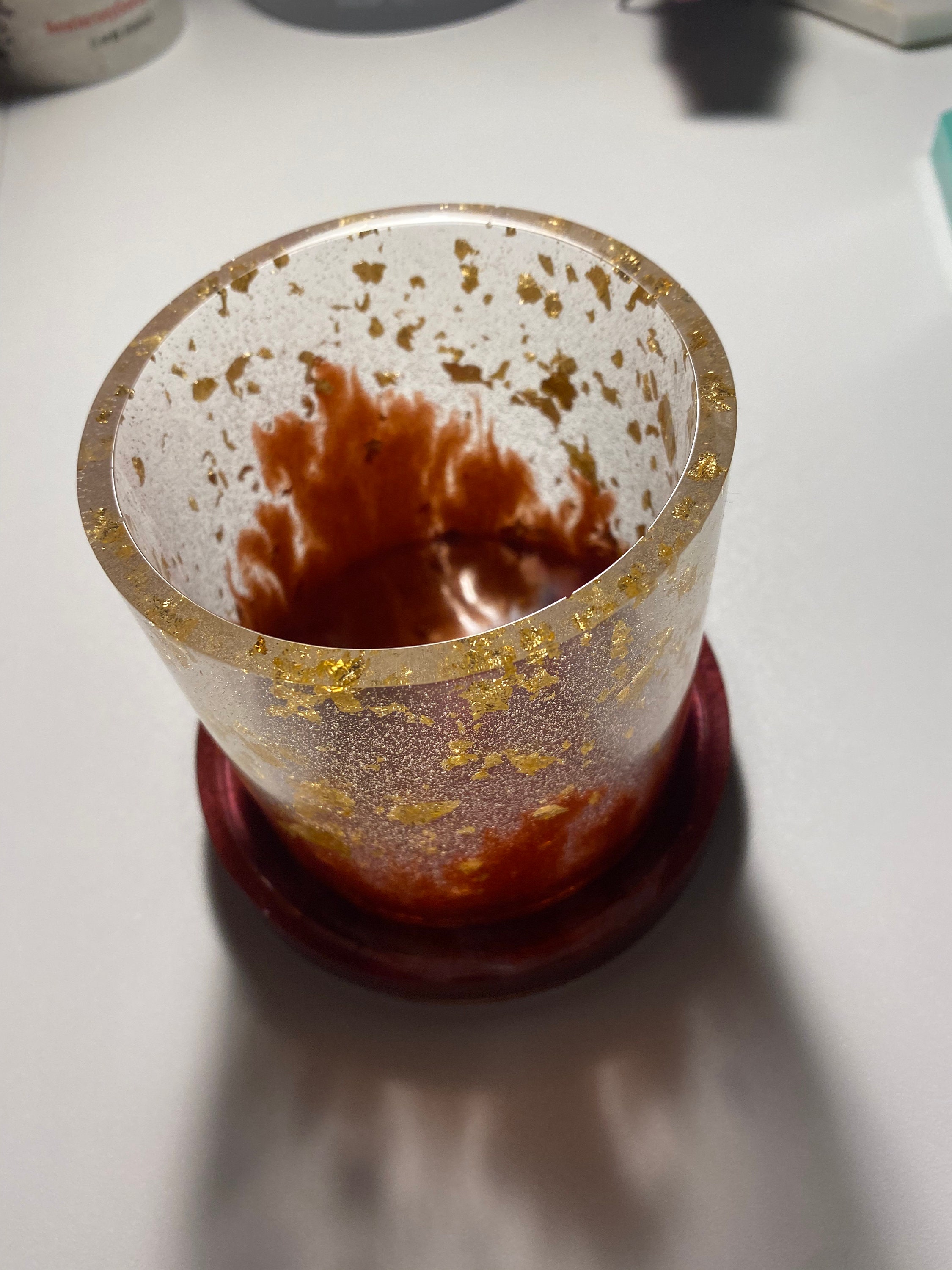 Custom Cylinder Large Resin Container | Etsy