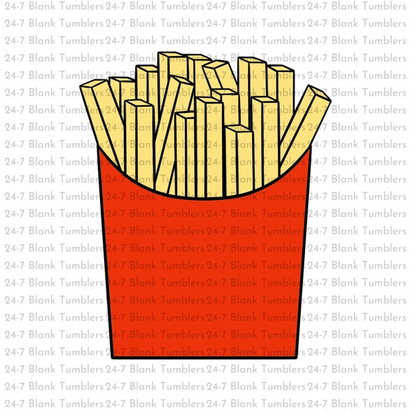 French Fries Box - Etsy