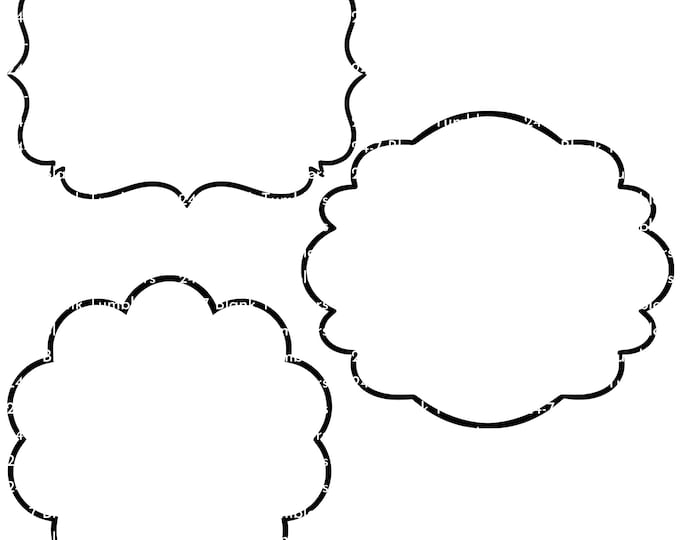 Frame Svg Border Svg Frame Outline Svg Cutout Frame Svg - Etsy