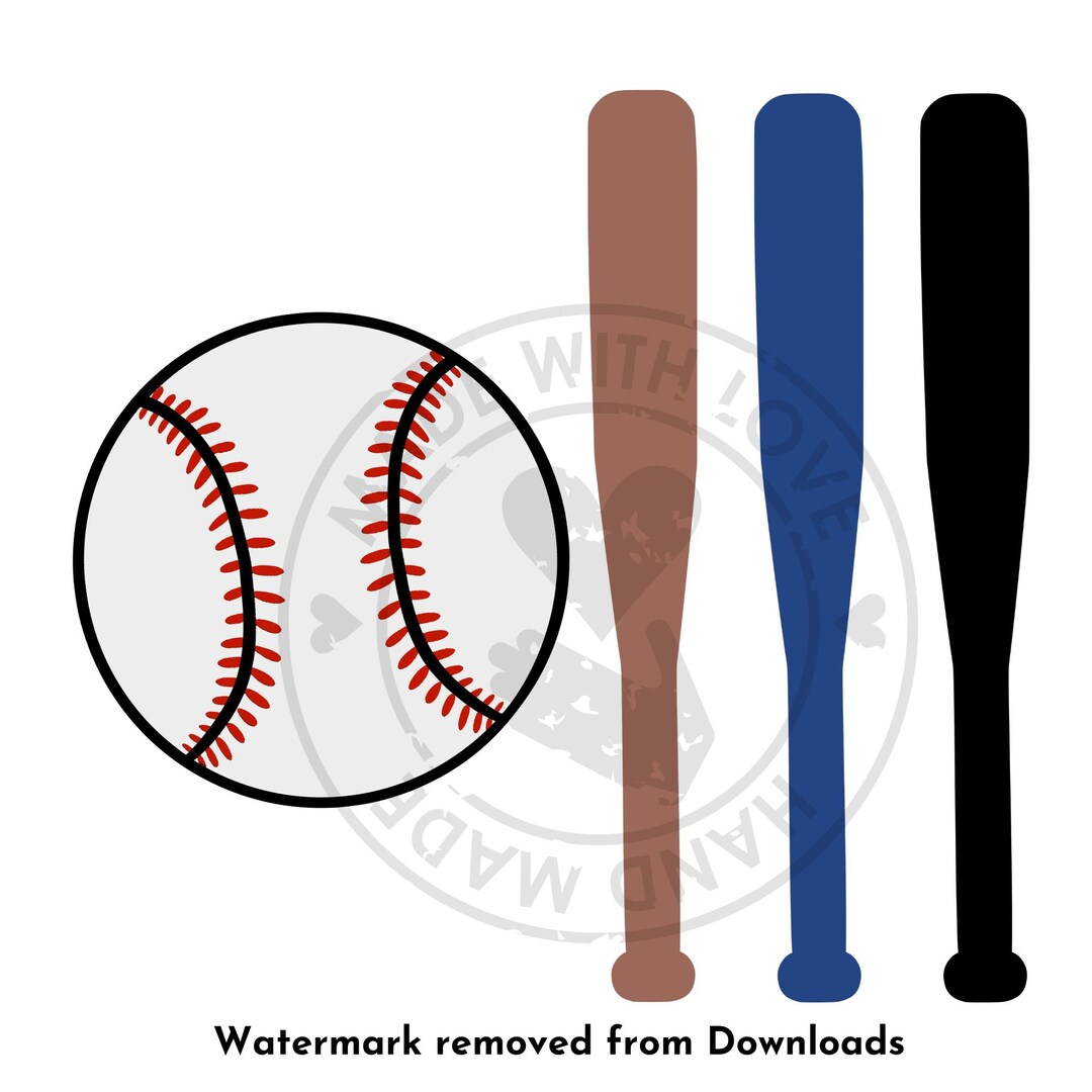 Baseball SVG Clipart Bundle | Ball & Bat Svg Png for Sublimation, DTF ...