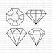 Gem Svg, Diamond Svg, Gem Set Svg, Diamond Clipart, Gem Vector, Cricut ...