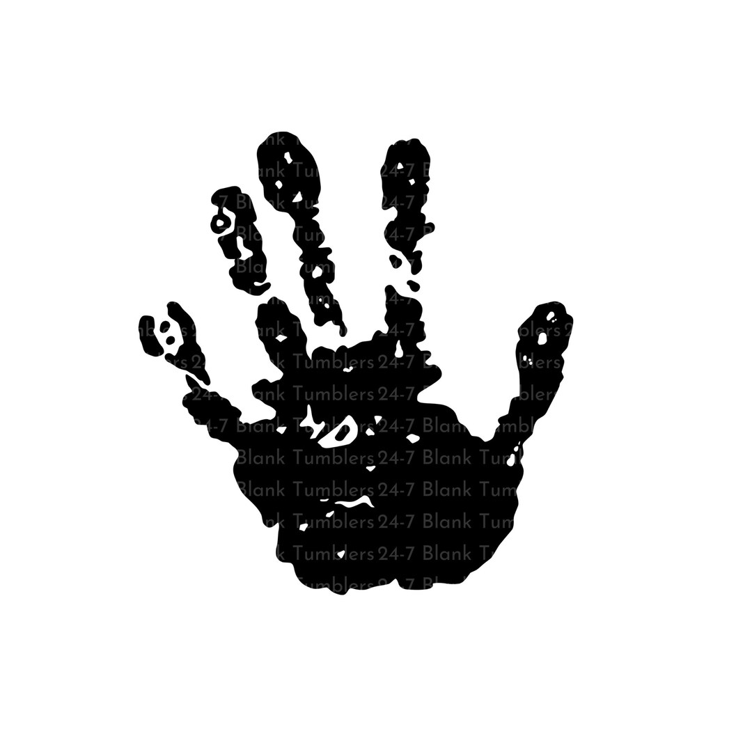 Handprint Svg, Handprint Cut File Svg, Handprint, Hand Clipart, Kids ...