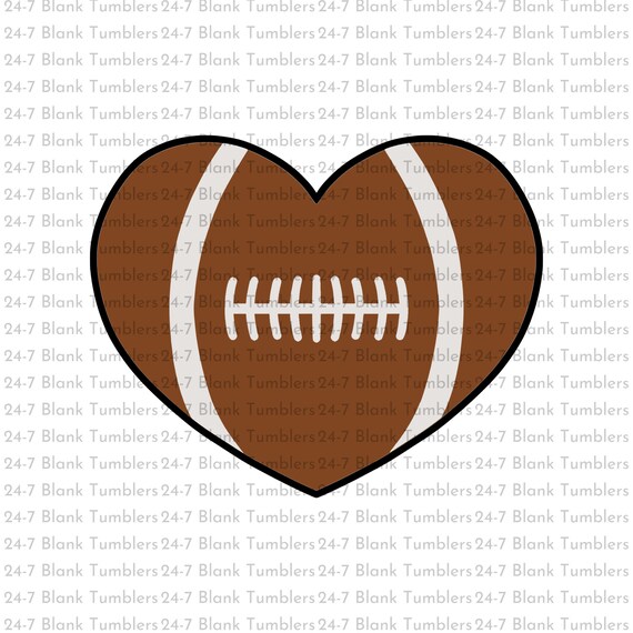 Football Svg Football Heart Svg Sports Svg Football | Etsy