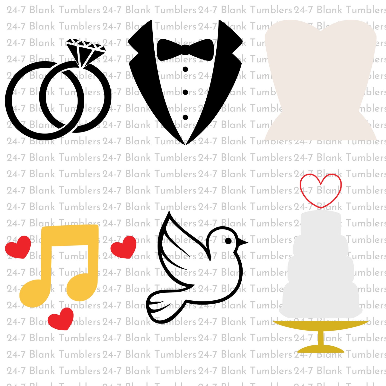 Wedding Svg Wedding Set Svg Bridal Svg Wedding Band Svg - Etsy