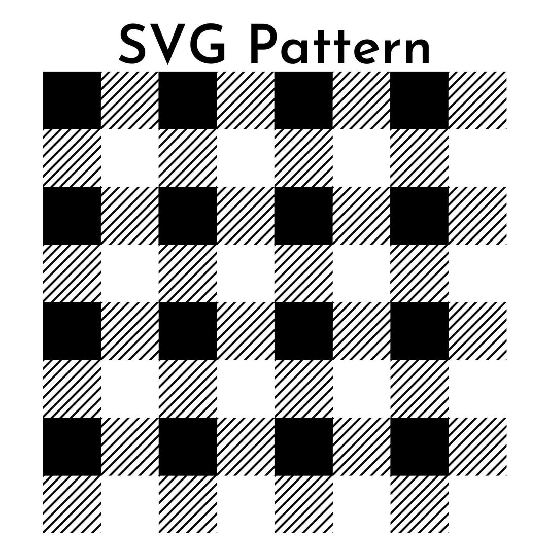 Buffalo Plaid SVG Svg, Buffalo Plaid Pattern Svg, White Buffalo Plaid ...