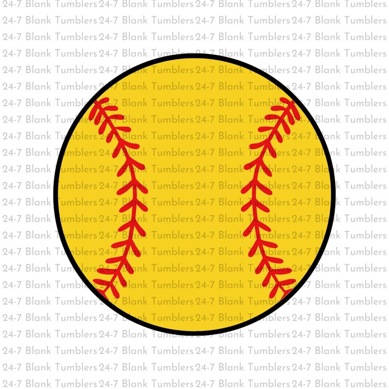 Softball Cut File - Etsy