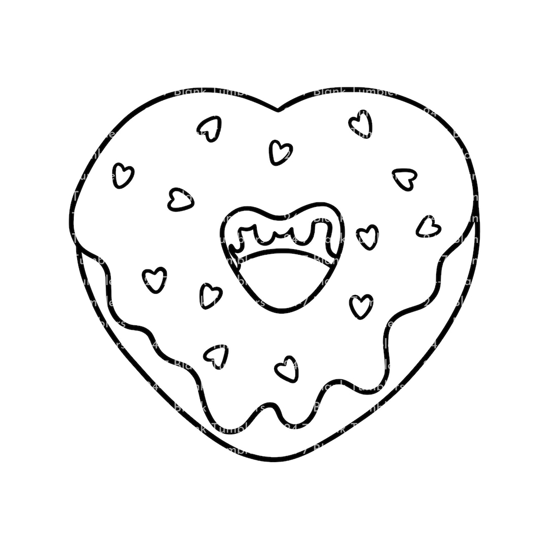 Heart, Donut Heart Svg, Heart Outline Svg,valentine's Day Heart Svg ...