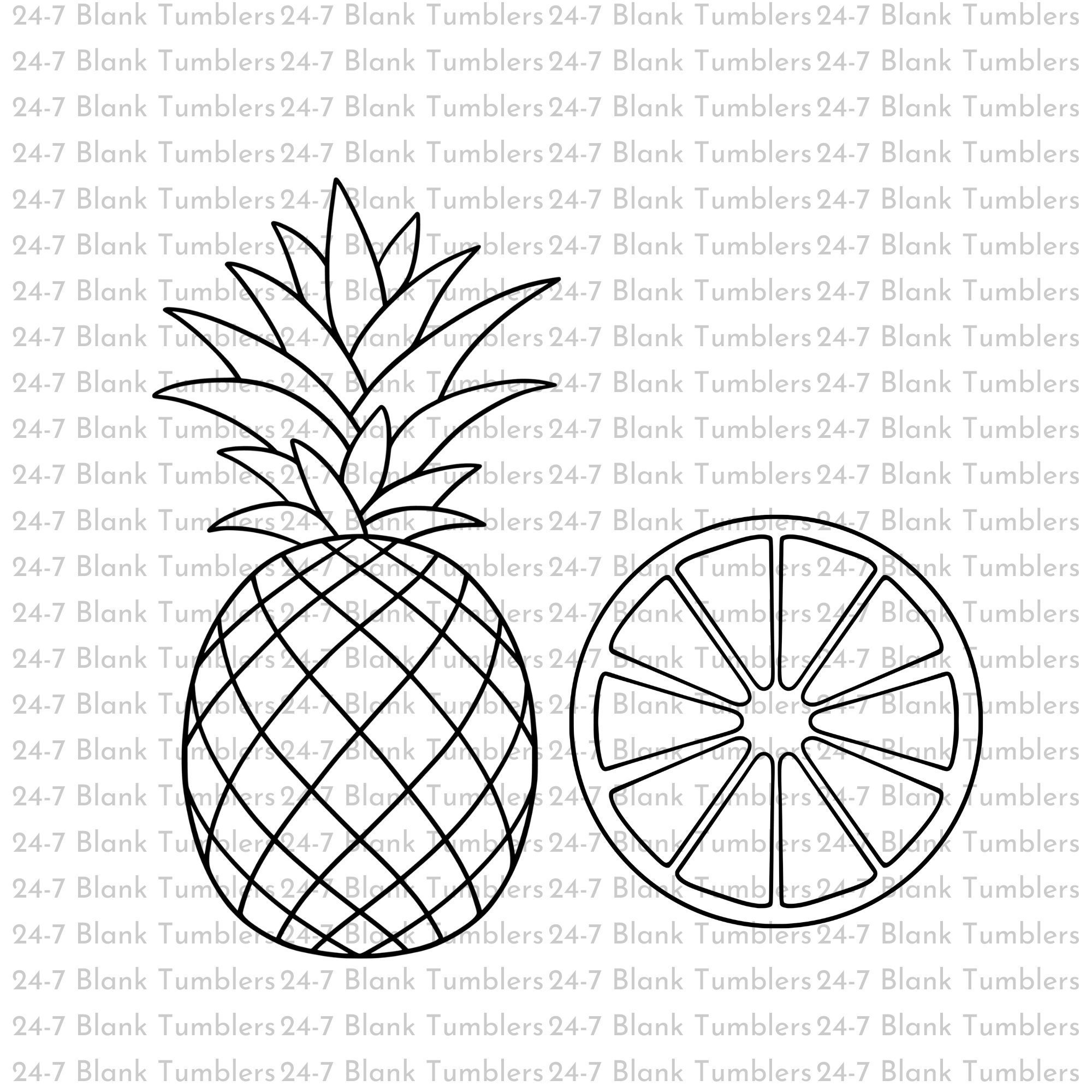 Pineapple Slice Silhouette