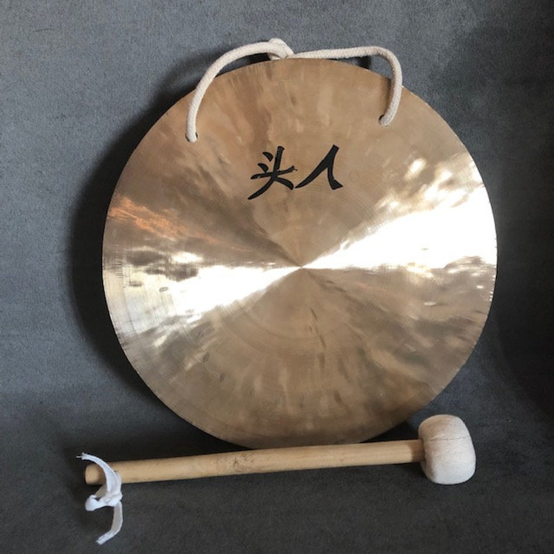 Wind Gong 10 Inch 25cm Ceremonial Hand Held Percussion Instrument Sound ...