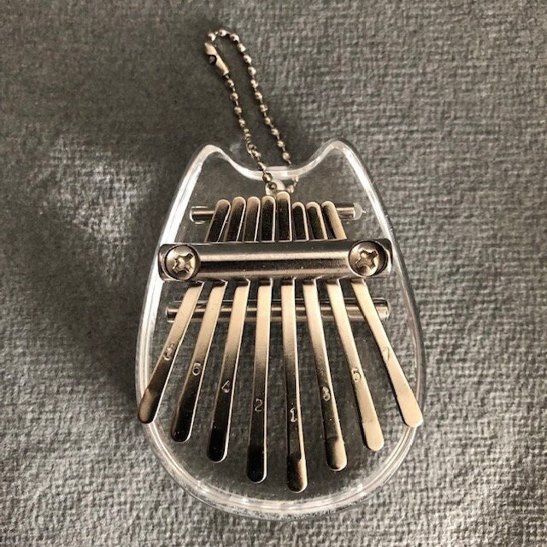 Kalimba Cute Cat Mini Portable Thumb Piano Finger Clear Acrylic ...