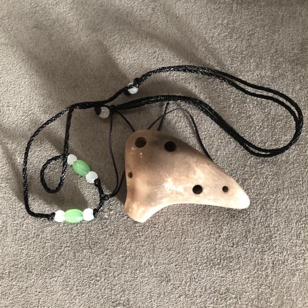 Ocarina Mini Straw Smoked Ceramic Soprano Tone C Gift Box 6 Hole ...