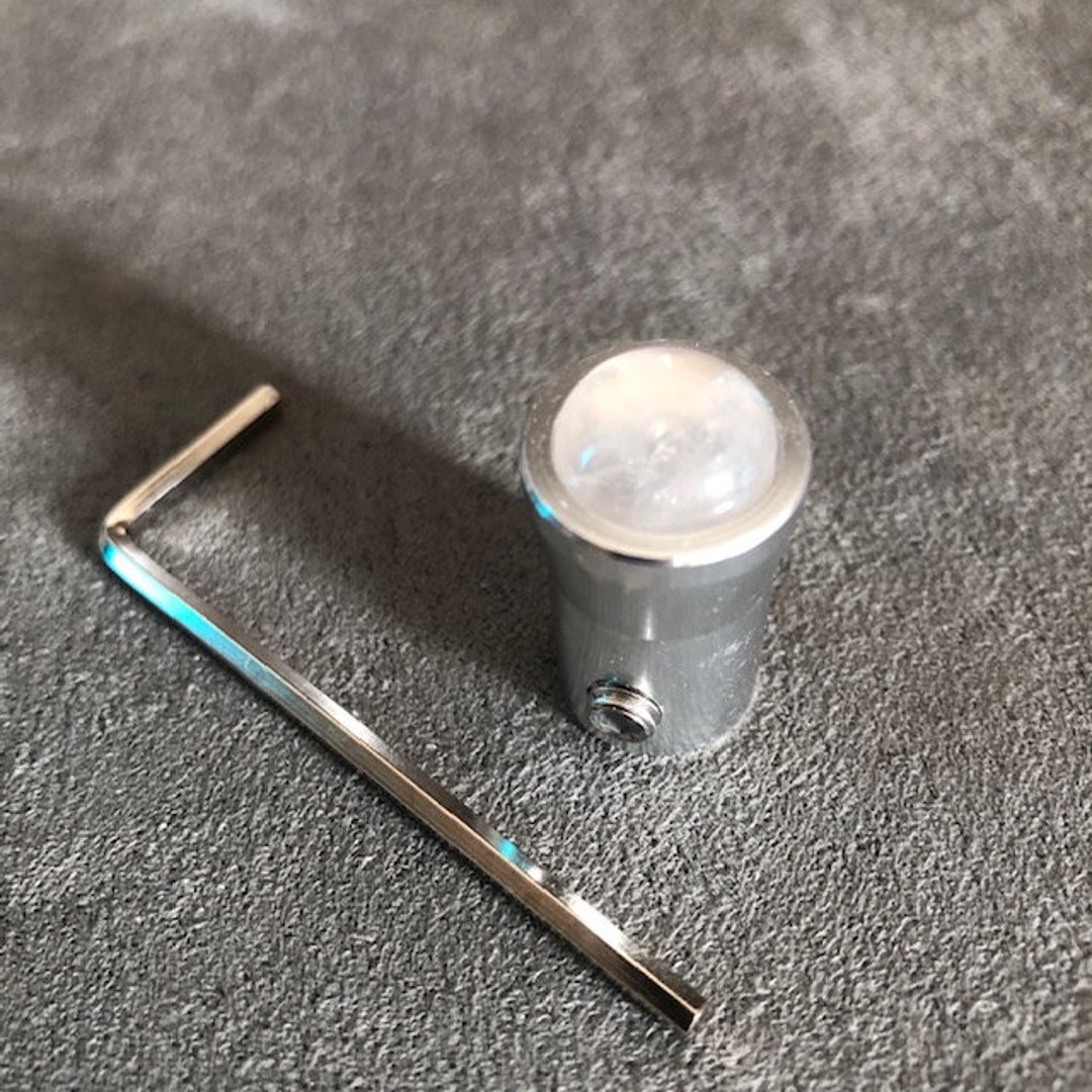 Rose Quartz Tuning Fork Gem Foot Point Attachment for Weighted ...